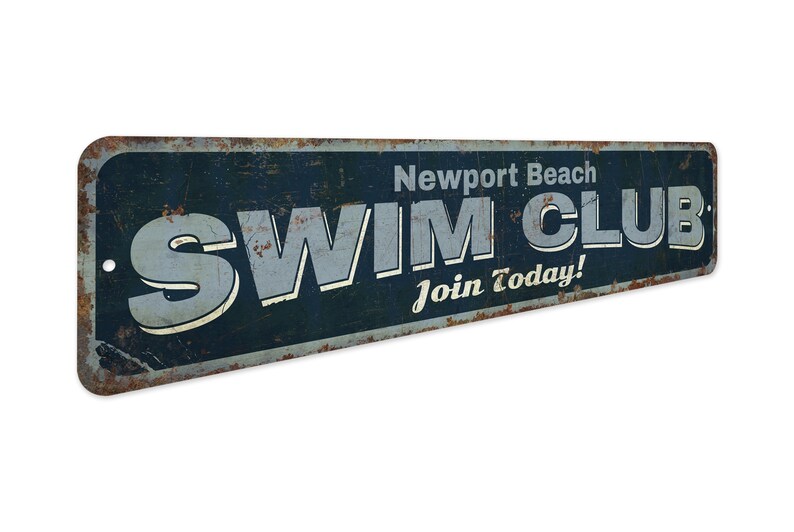 Swim Club Sign - Swimming Club Sign - Swim Club Decor - Swimming Club ...
