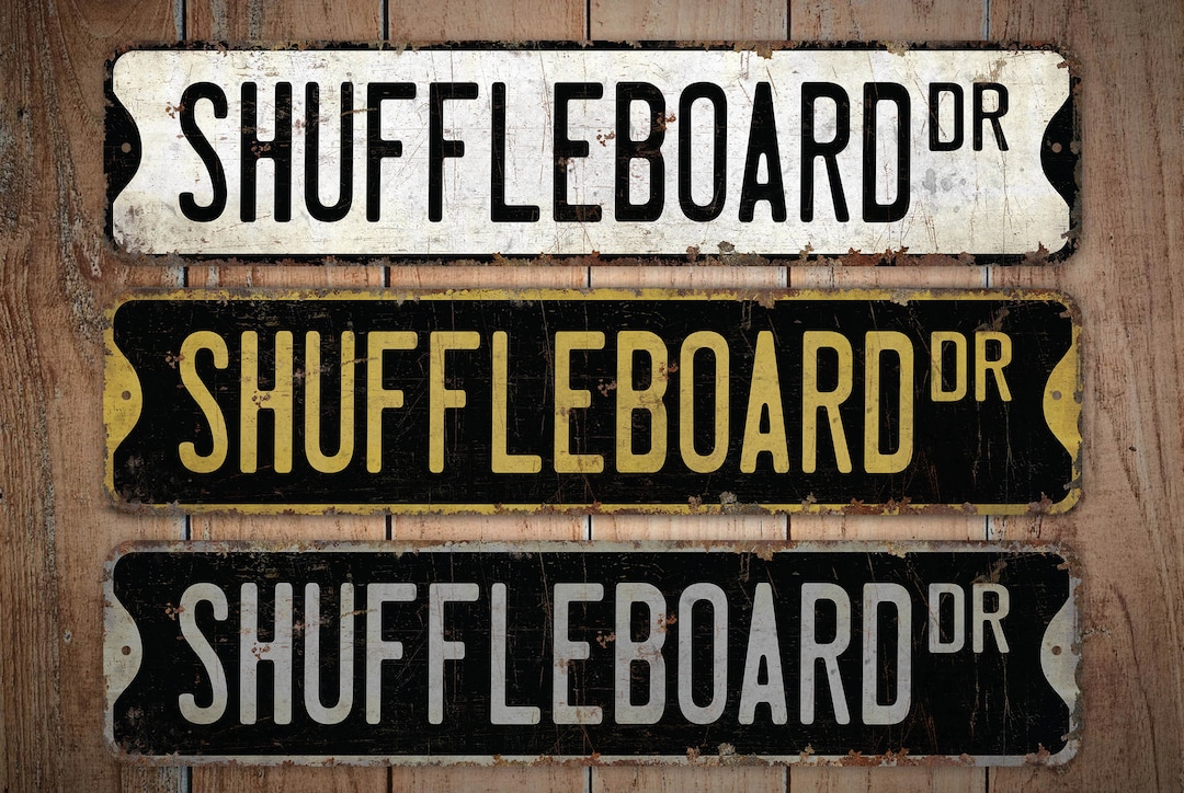 Shuffleboard - Shuffleboard Sign - Shuffleboard Game - Shuffleboard ...