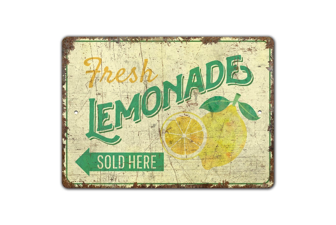 Fresh Lemonade - Lemonade Sign - Lemonade Shop Decor - Lemonade Shop ...