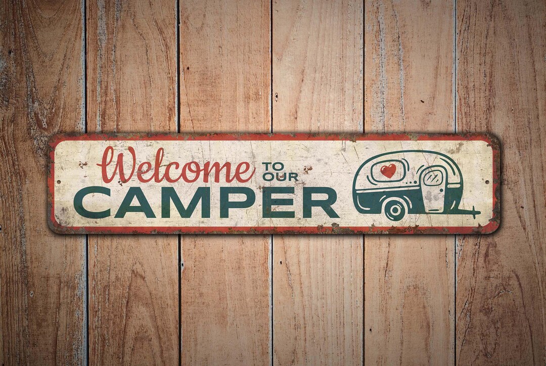 Welcome to Our Camper Sign - Cabin Decor - Camp Sign - Camp Decor ...