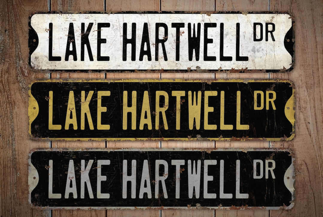 Lake Hartwell - Lake Hartwell Sign - GA-SC Border Lake - Lake Hartwell ...