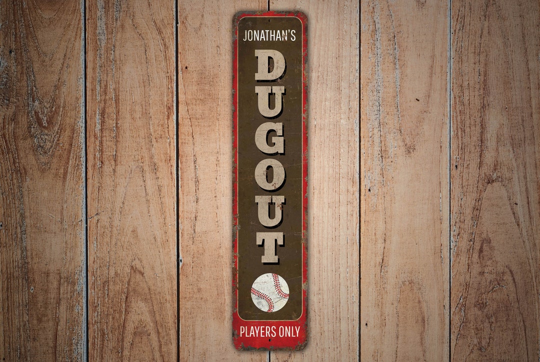 Dugout Sign - Dugout Decor - Kids Room Sign - Kids Room Door Decor ...