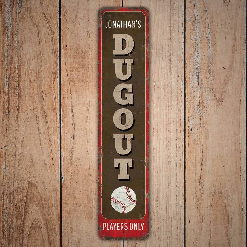 Baseball Dugout Sign - Etsy