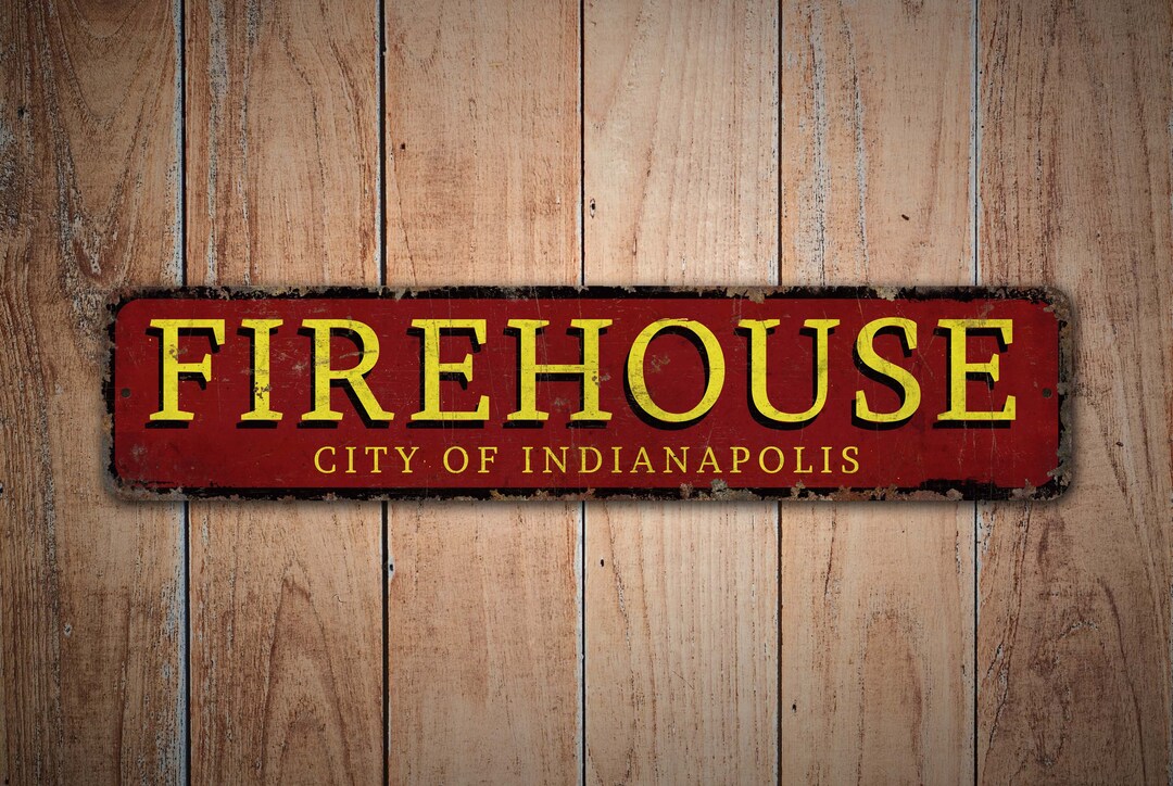 Fire House Sign - Fire House Decor - Vintage Style Sign - Fire House ...