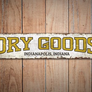 Dry Goods Sign - Groceries Sign - Vintage Style Sign - Dry Goods Store ...