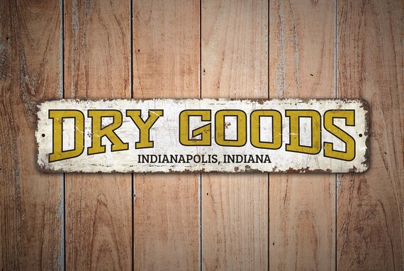 Dry Goods Sign Groceries Sign Vintage Style Sign Dry | Etsy