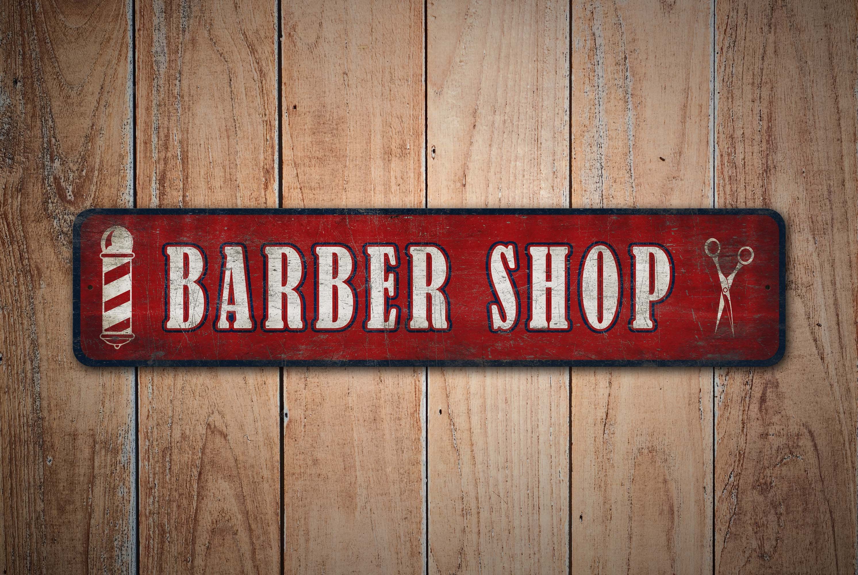 Barber Shop Sign Barber Shop Decor Custom Barber Shop - Etsy