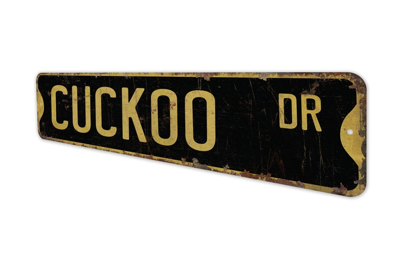 Cuckoo - Cuckoo Sign - Cuckoo Decor - Vintage Style Sign - Custom ...