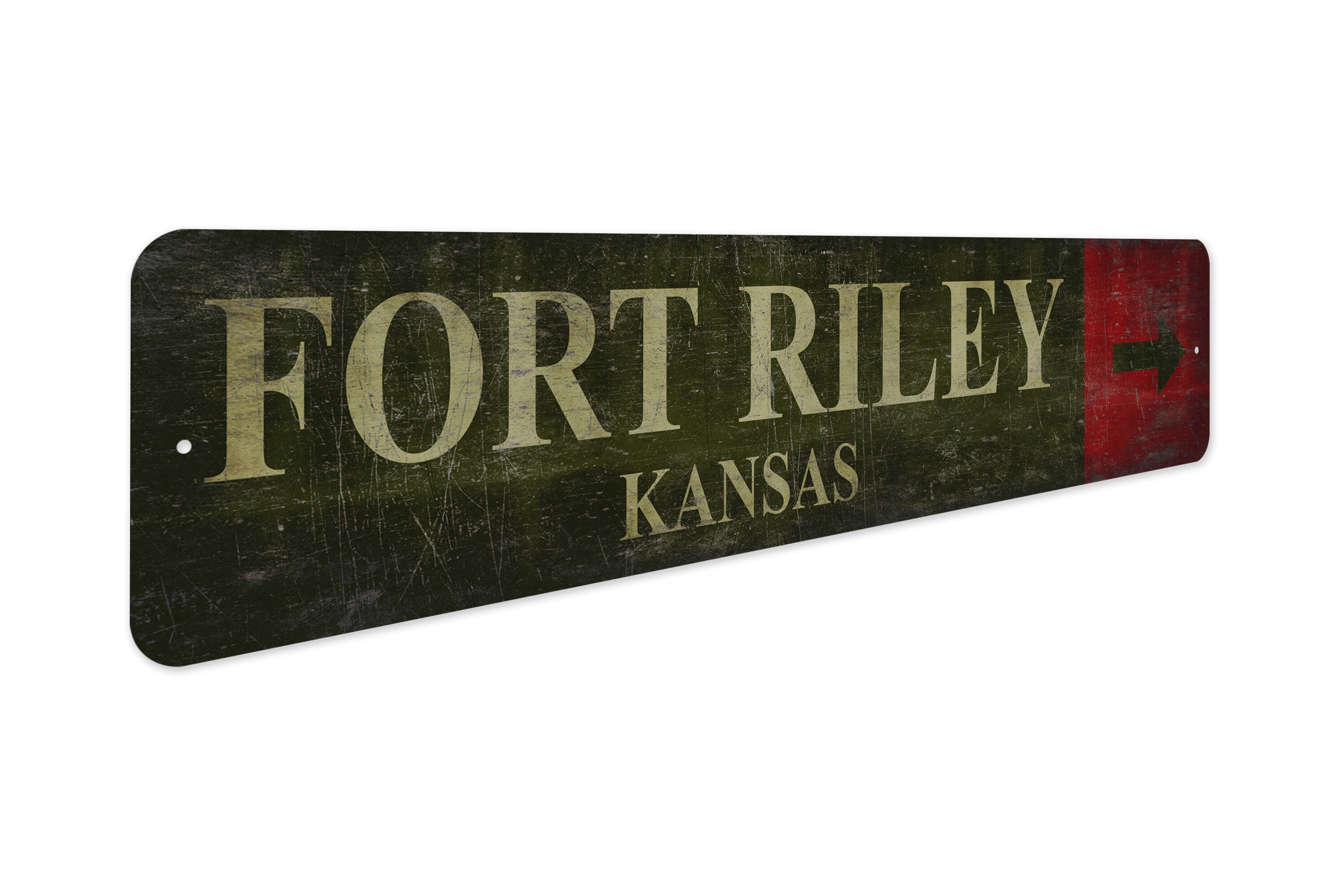 Fort Riley Arrow Sign Fort Riley Arrow Fort Riley Decor | Etsy