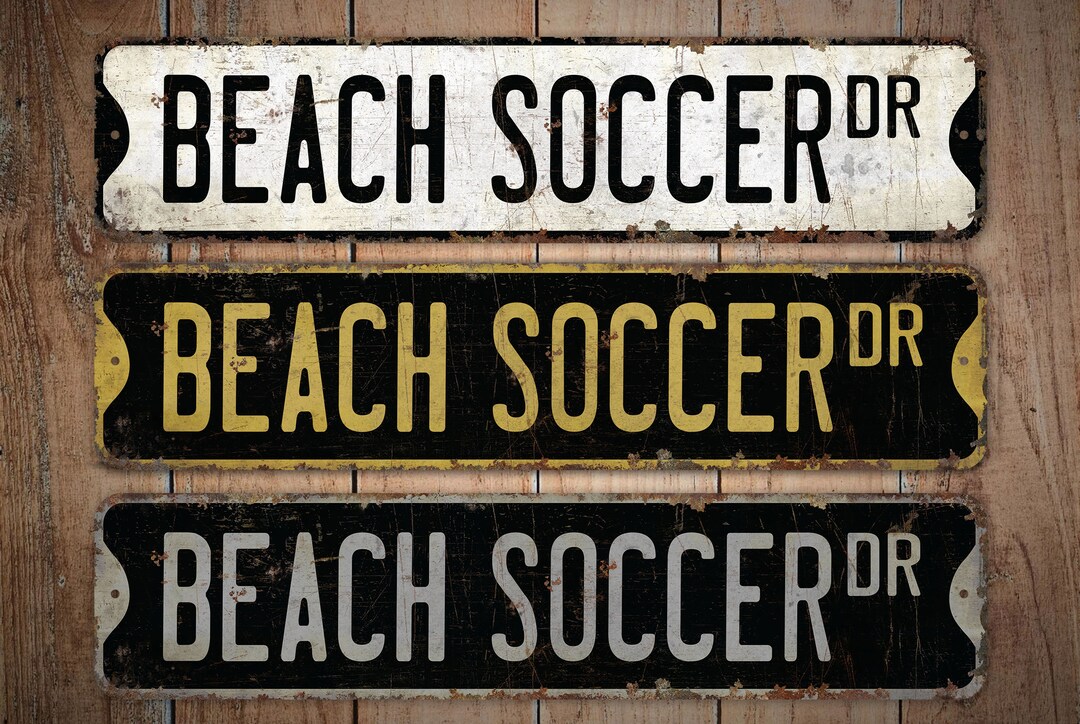Beach Soccer - Beach Soccer Sign - Soccer Sign - Soccer Game Sign ...