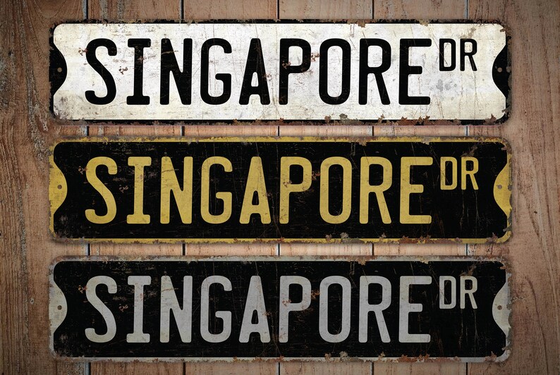 Singapore Sign - Singapore Gift - Singapore Native - Singapore Vacation ...