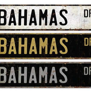 Bahamas - Bahamas Sign - Bahamas Decor - Vintage Style Sign - Custom ...