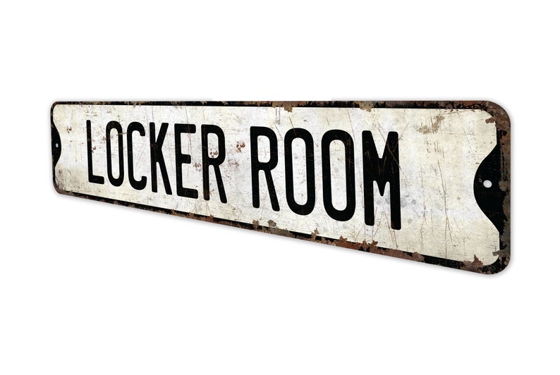 Locker Room Locker Room Sign Locker Room Decor Vintage - Etsy