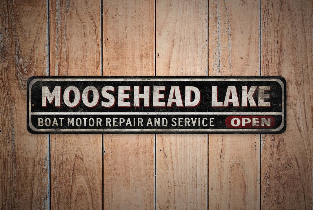 Boat Motor Repair Sign - Boat Motor Repair and Service - Vintage Style ...