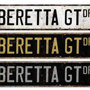 Beretta GT - Beretta GT Sign - Beretta Decor - Custom Beretta - Custom ...