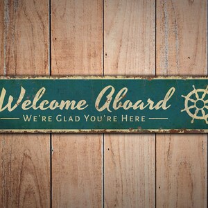 Welcome Aboard Sign - Welcome Aboard Decor - Welcome Aboard - Yacht ...