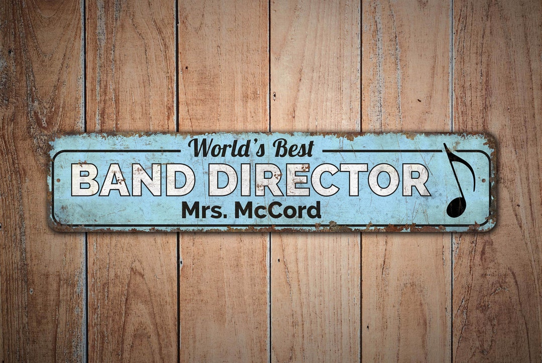 Best Band Director - Band Director Sign - Band Director Decor ...