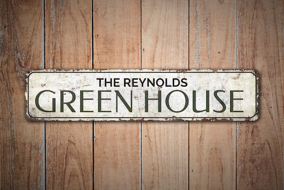 Green House Sign Custom Green House Greenhouse Decor - Etsy