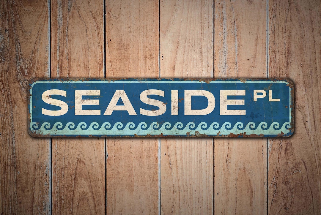 Seaside Place Sign - Custom Seaside Sign - Beach Sign - Beach House ...