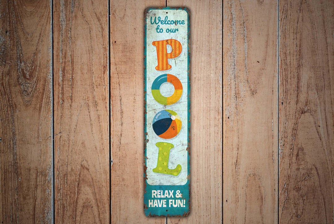 Sip and Dip Sign Pool Sign Pool Decor Swimming Pool Swimming Pool Decor ...