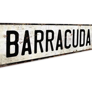 Barracuda - Barracuda Sign - Barracuda Decor - Vintage Style Sign ...