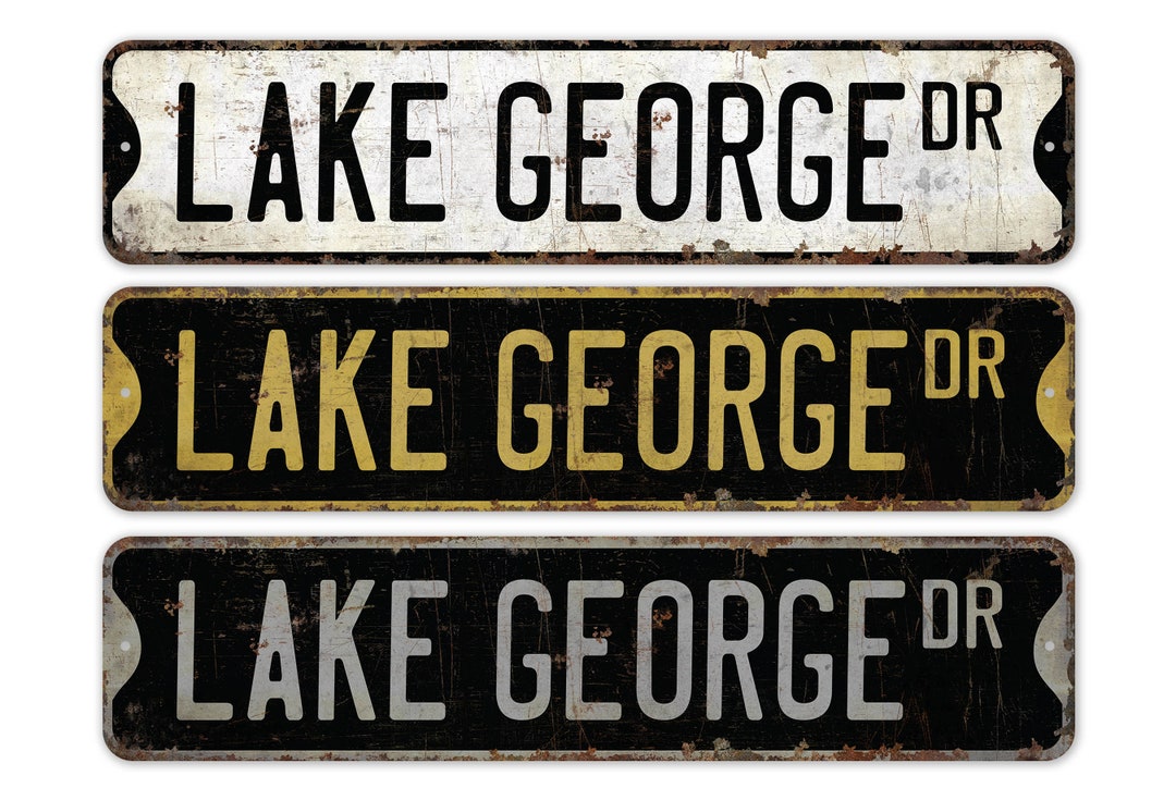 Lake George - Lake George Sign - New York Lake - Lake George Decor ...