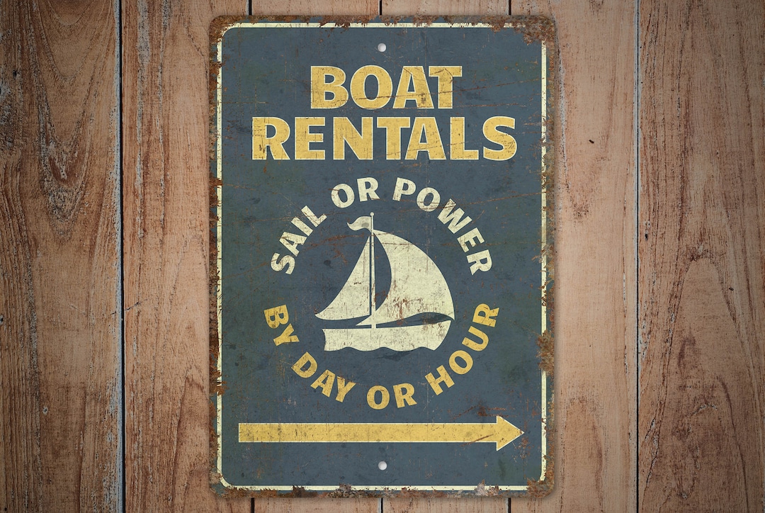 Boat Rentals Sign - Boat Rentals Decor - Boat Rentals - Lake House ...