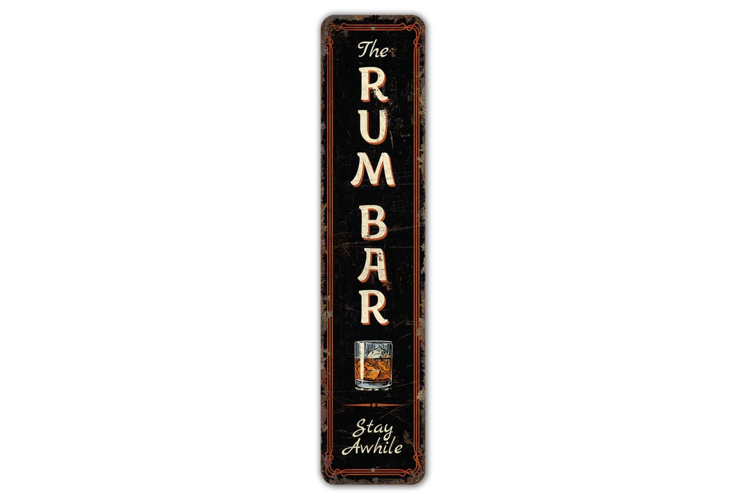 The Rum Bar Sign - Beer Bar Sign - Beer Lover Gift - Bar Decor - Bar ...