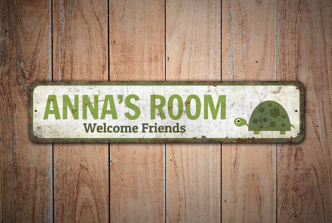 Anna's Room Kids Room Sign Kids Room Decor Vintage Style Sign Custom ...