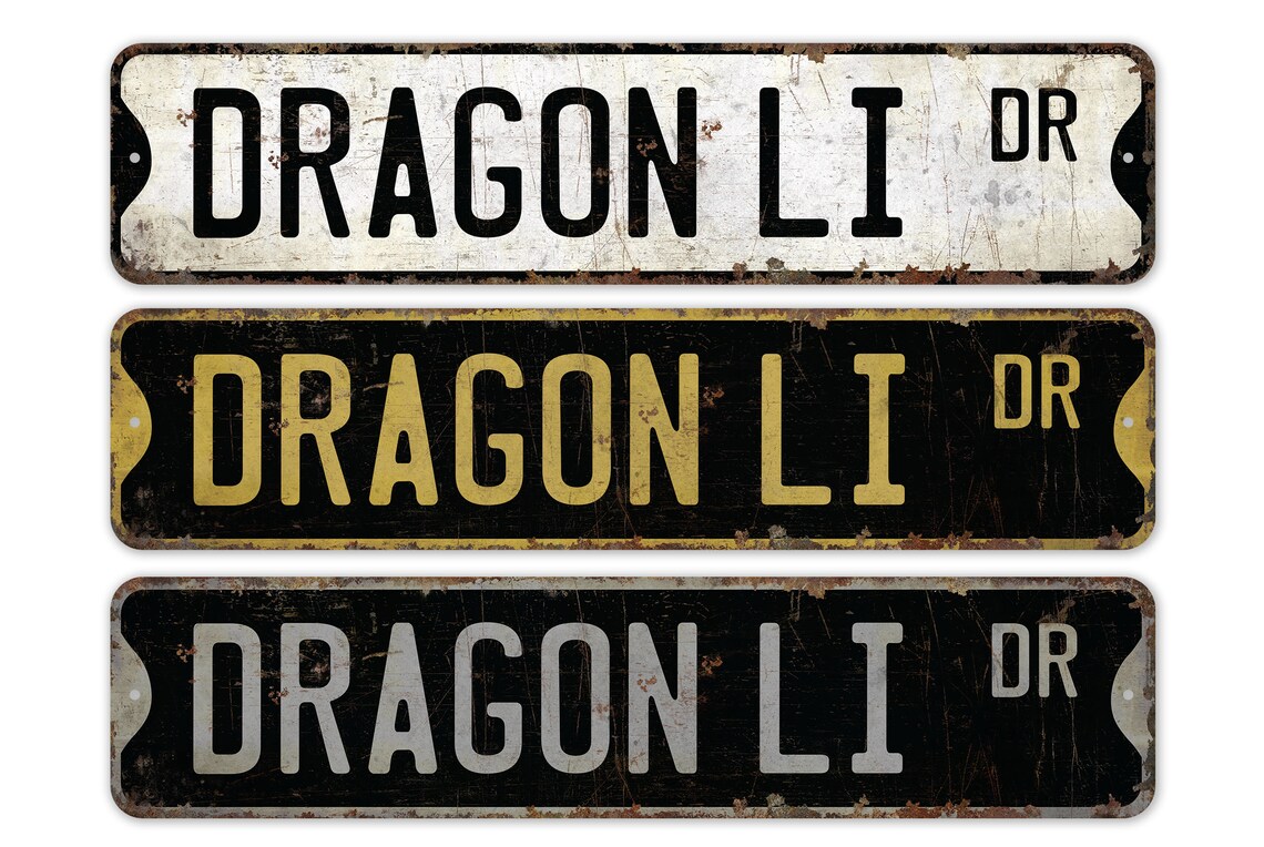Dragon Li - Dragon Li Sign - Dragon Li Sign Decor - Cat Lover Gift ...