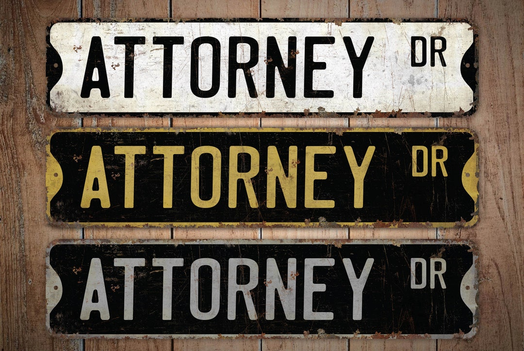 Attorney - Attorney Sign - Attorney Decor - Vintage Style Sign - Custom ...