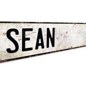Sean Name Sign - Kids Room Door Sign - Boys Room Sign - Family Name ...