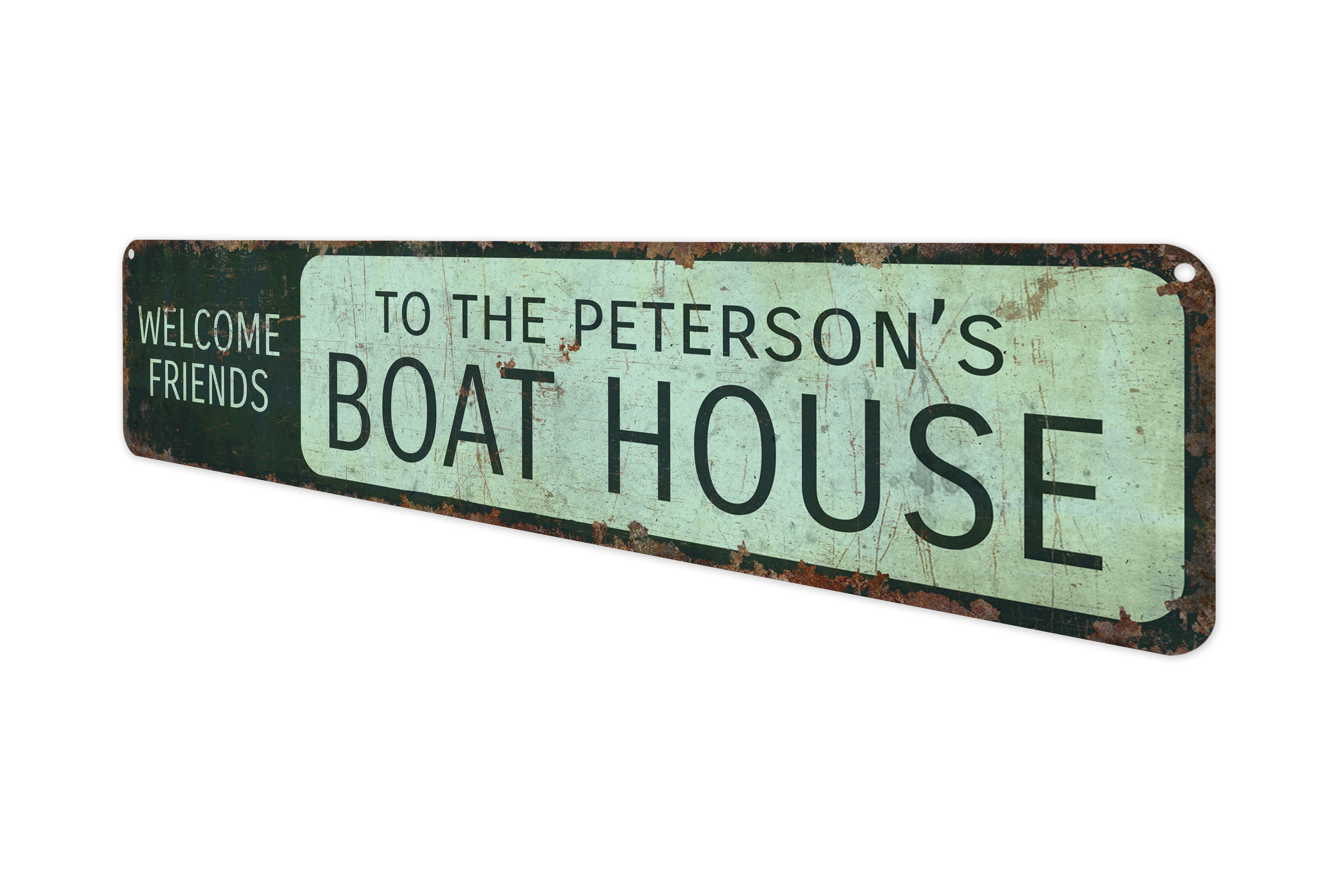 Boat House Welcome Sign Welcome Friends Sign Boat House - Etsy