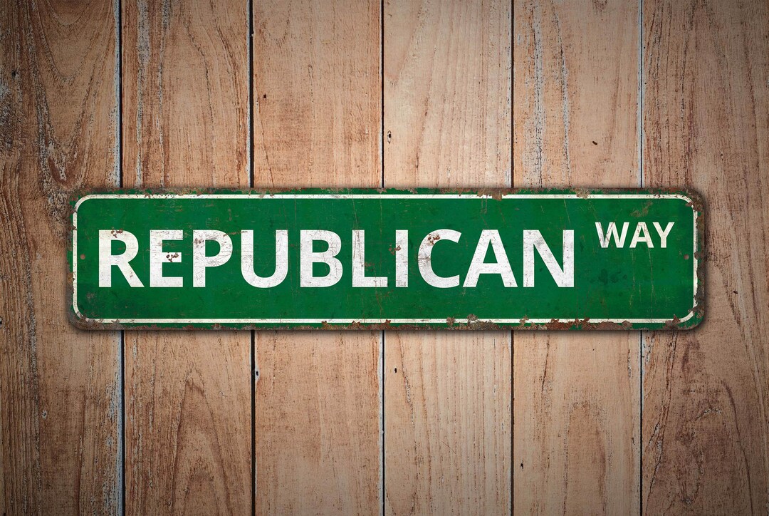 Republican Way - Republican Way Sign - Republican Way Decor - Political ...
