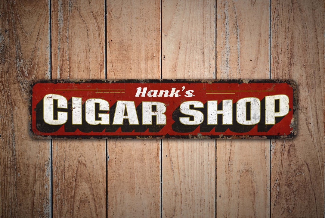 Quality Cigars Sign - Custom Cigars Sign - Vintage Style Sign - Cigar ...