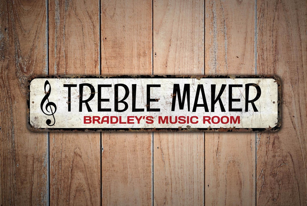 Treble Maker - Treble Maker Sign - Music Room Sign - Music Room Decor ...
