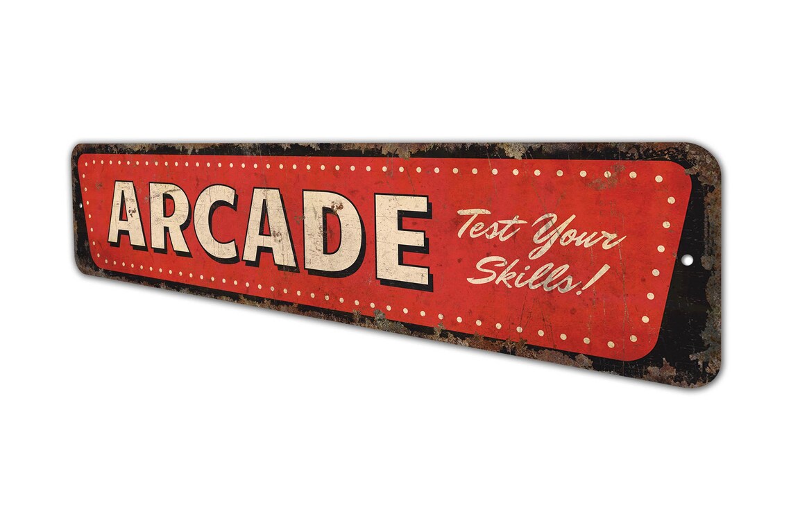Arcade Sign - Arcade Game - Arcade Game Decor - Arcade Game Sign ...