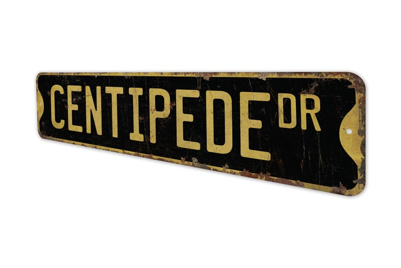 Centipede - Centipede Sign - Centipede Decor - Vintage Style Sign ...