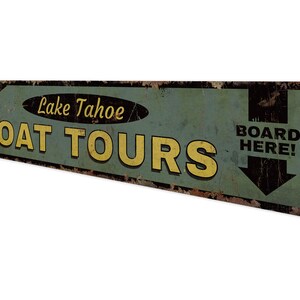 Boat Tours Sign - Boat Tours Decor - Custom Boat Tour - Vintage Style ...