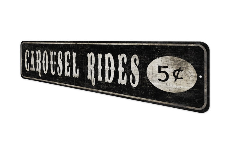 Carousel Ride Sign Custom Carousel Ride Vintage Style Sign - Etsy