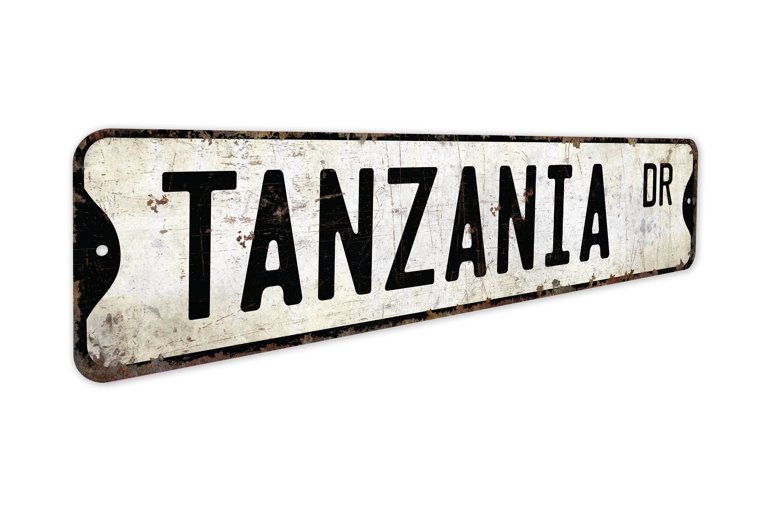 Tanzania - Tanzania Sign - Tanzania Decor - Vintage Style Sign - Custom ...