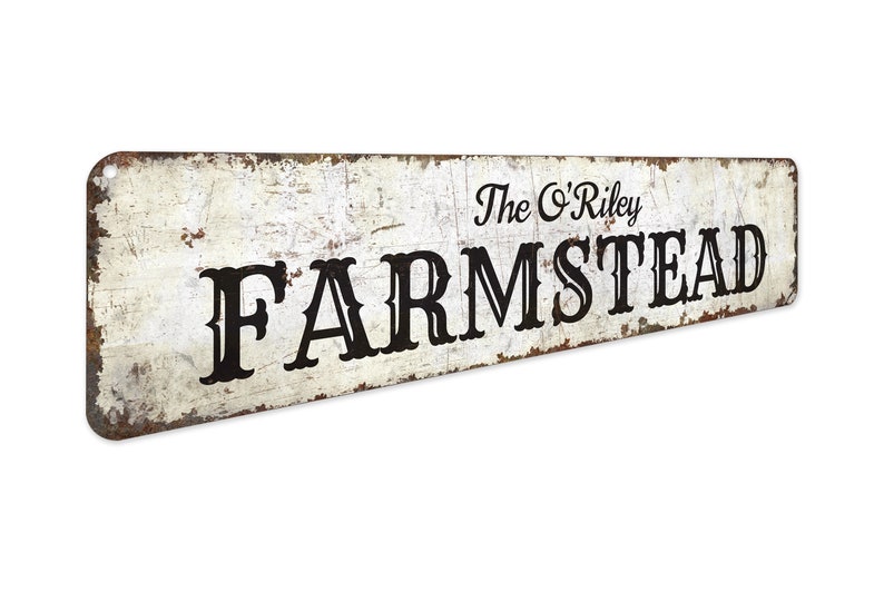 Farmstead Sign Farmstead Decor Custom Farmstead Vintage - Etsy