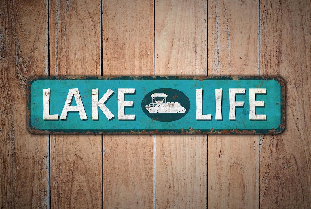 Lake Life Sign - Lake Decor - Lake Sign - Lake Life - Lake House Sign ...
