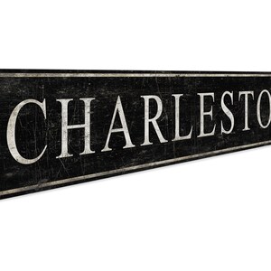 Charleston City Sign - Custom City Sign - Vintage Style Sign - City ...