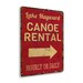 Canoe Rental - Canoe Rental Sign - Lake House Decor - Canoe Rental Sign ...