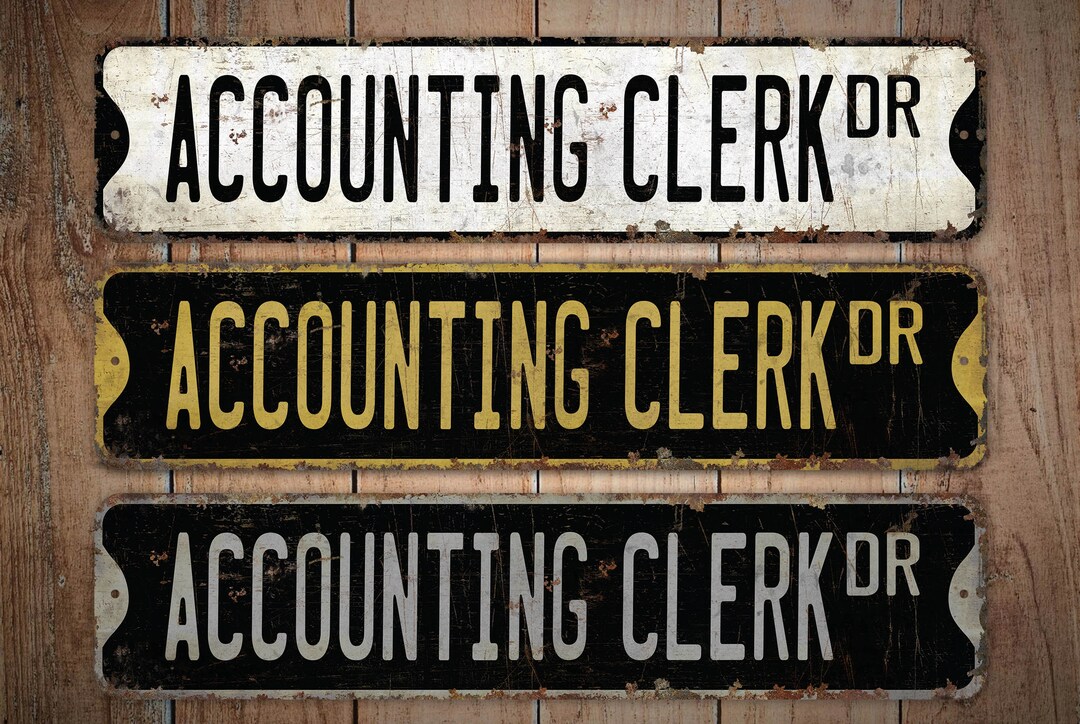 Accounting Clerk - Accounting Clerk Sign - Accounting Clerk Decor ...