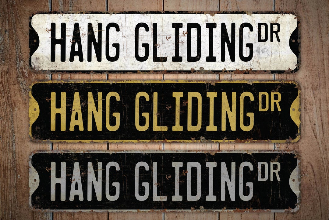 Hang Gliding Sign - Hang Gliding Game - Hang Gliding Decor - Custom ...