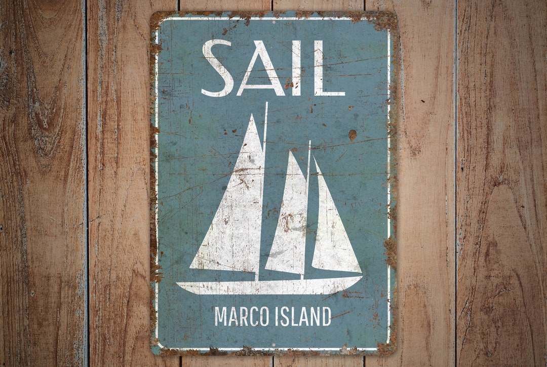 Sail Sign - Sailboat Sign - Custom Island Sign - Custom Sailling Sign ...