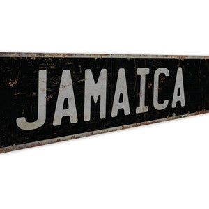 Jamaica - Jamaica Sign - Jamaica Decor - Vintage Style Sign - Custom ...