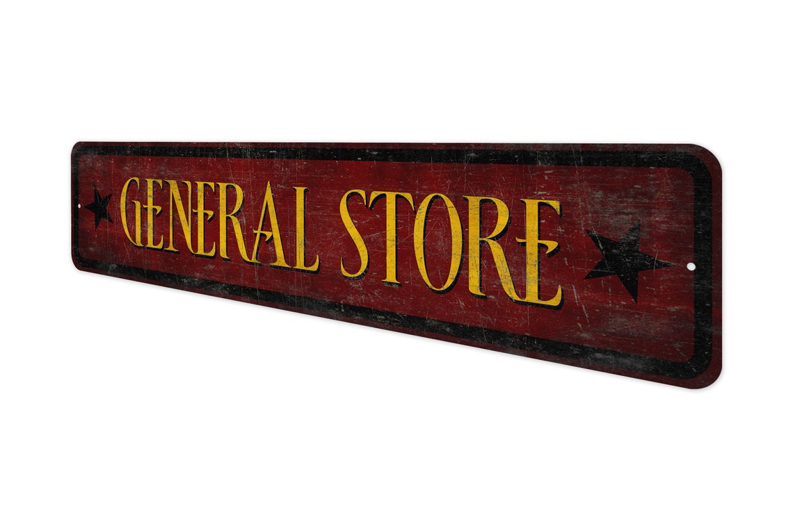 General Store Sign Groceries Start Sign Vintage Style Sign | Etsy